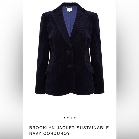Suzannah | Jackets & Coats | Brooklyn Jacket Sustainable Navy Corduroy ...